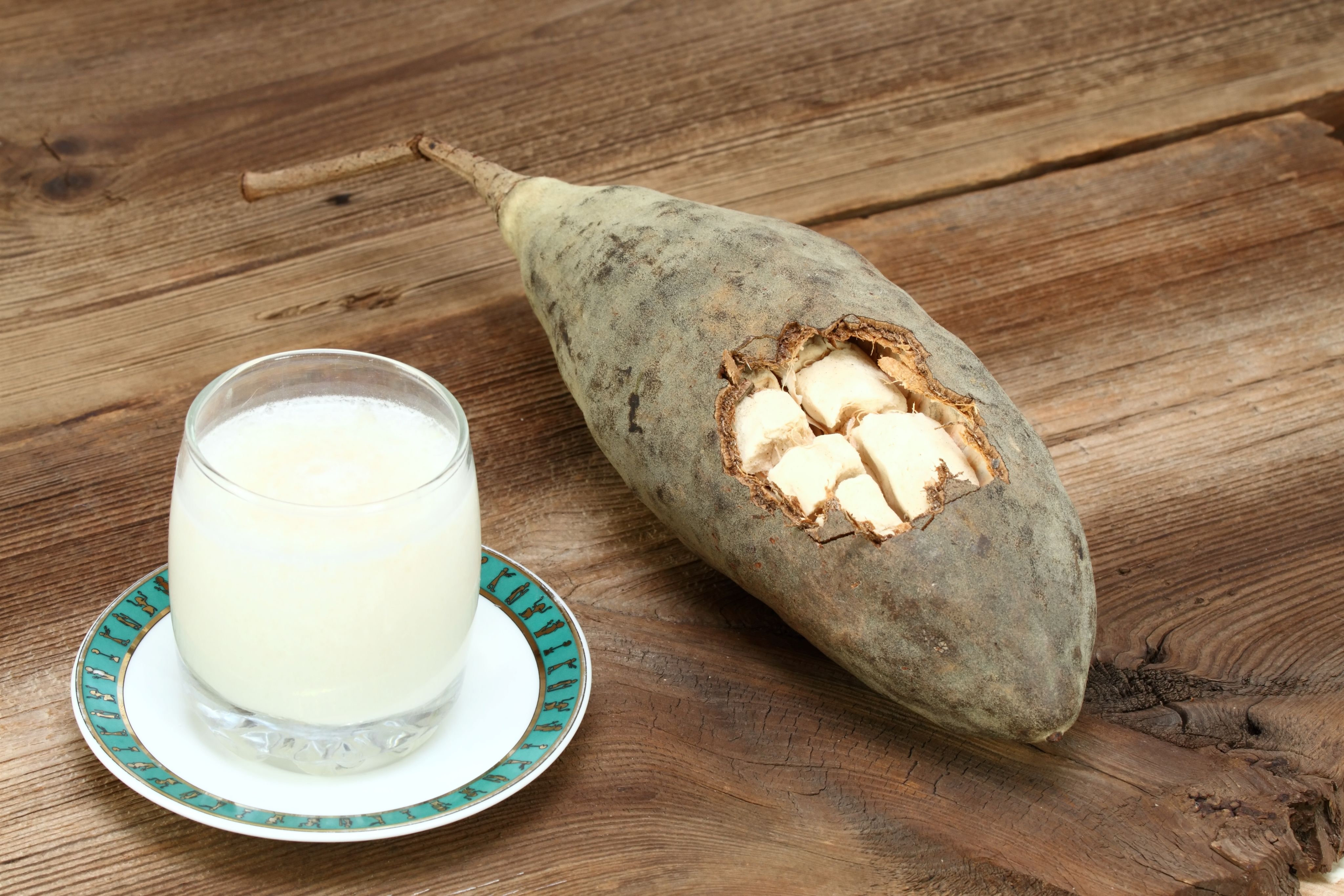 Tabaldi is a popular Sudanese drink, made from baobab fruits, either ...